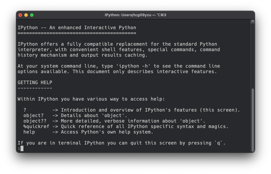 Interactive Python Shell